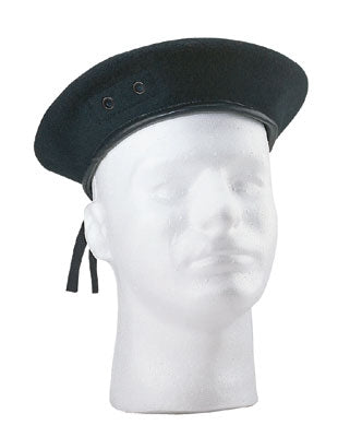 Beret-Black - RS4907 Berets, Caps & Masks – Military & Police Supply